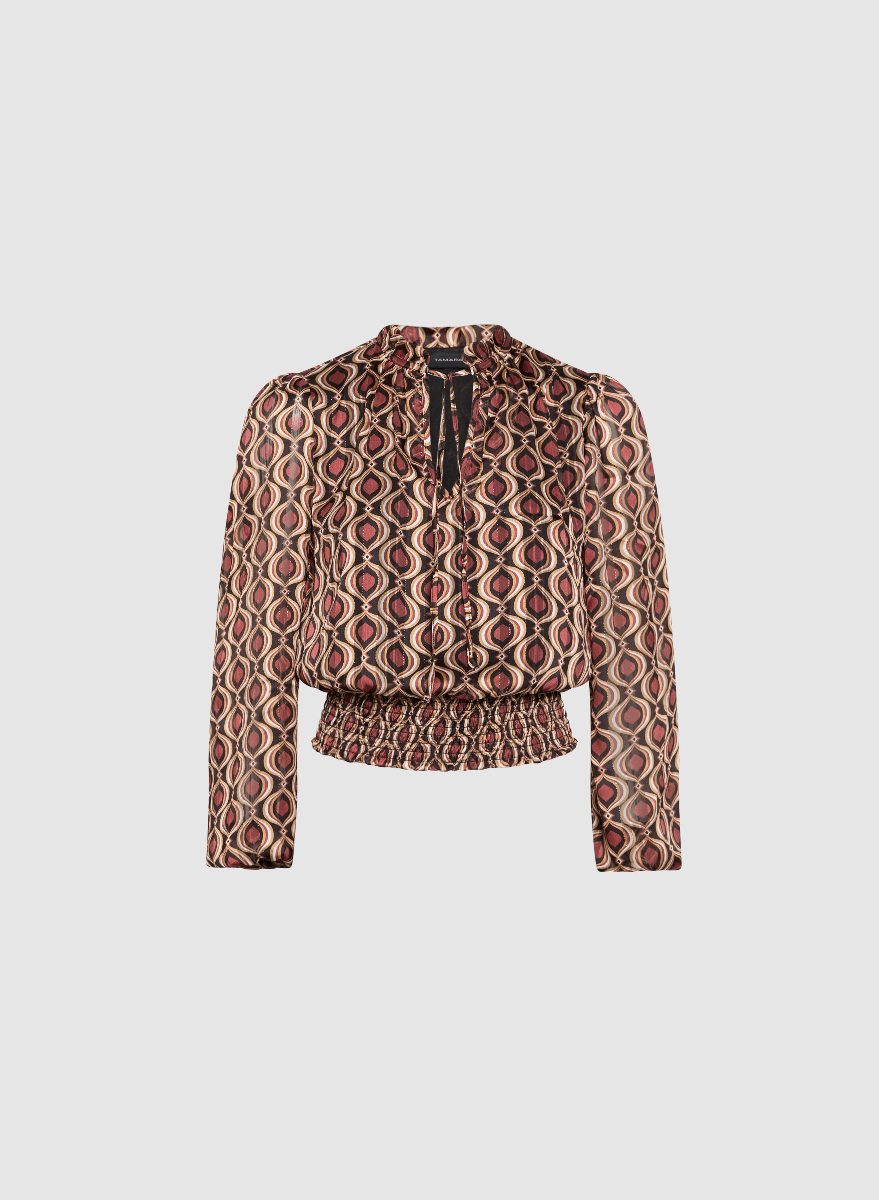Geometric Print Blouse