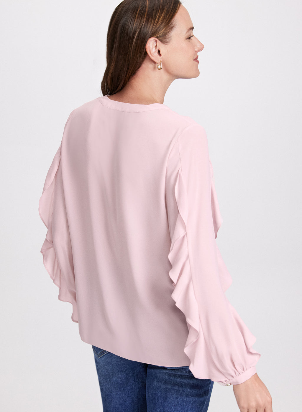 Ruffle Sleeve Blouse