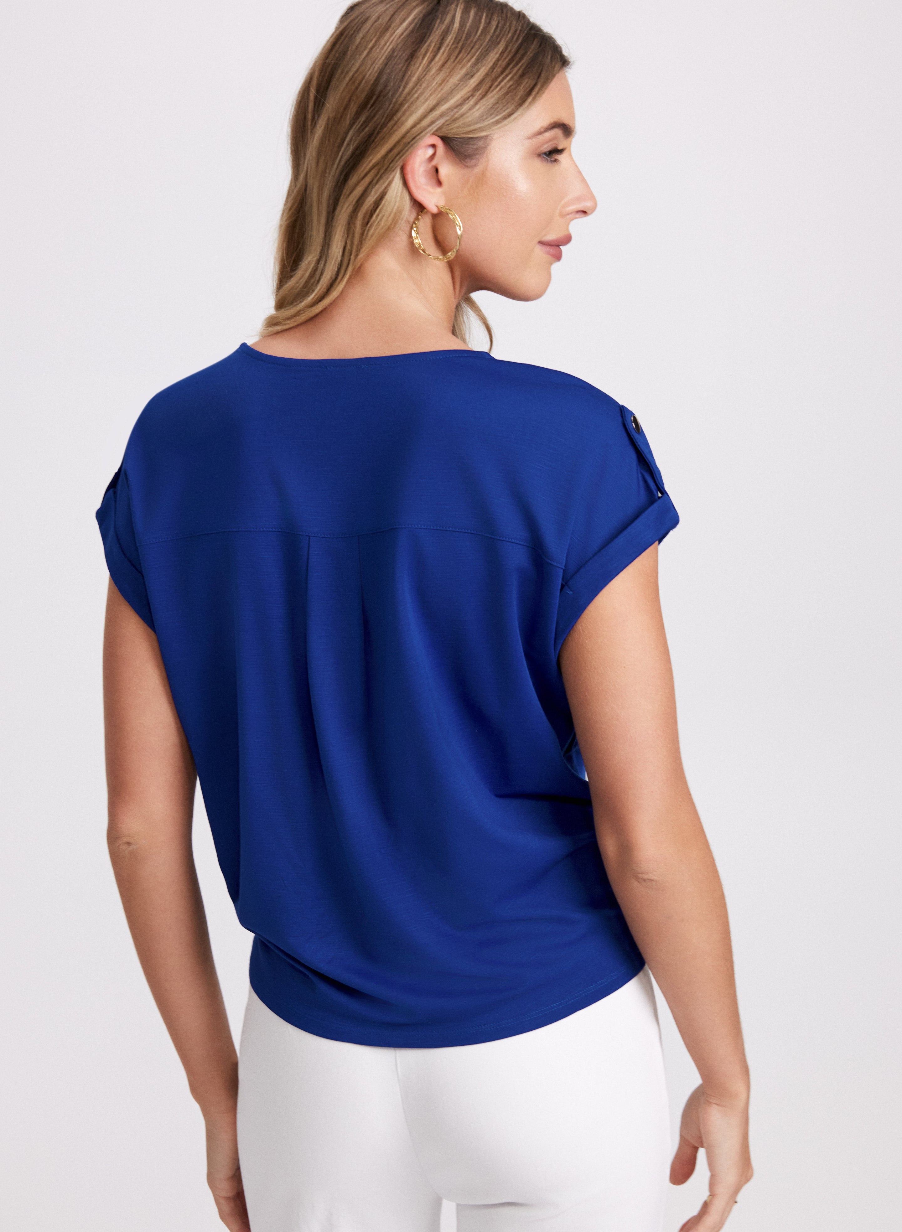 Cap Sleeve Utility T-Shirt