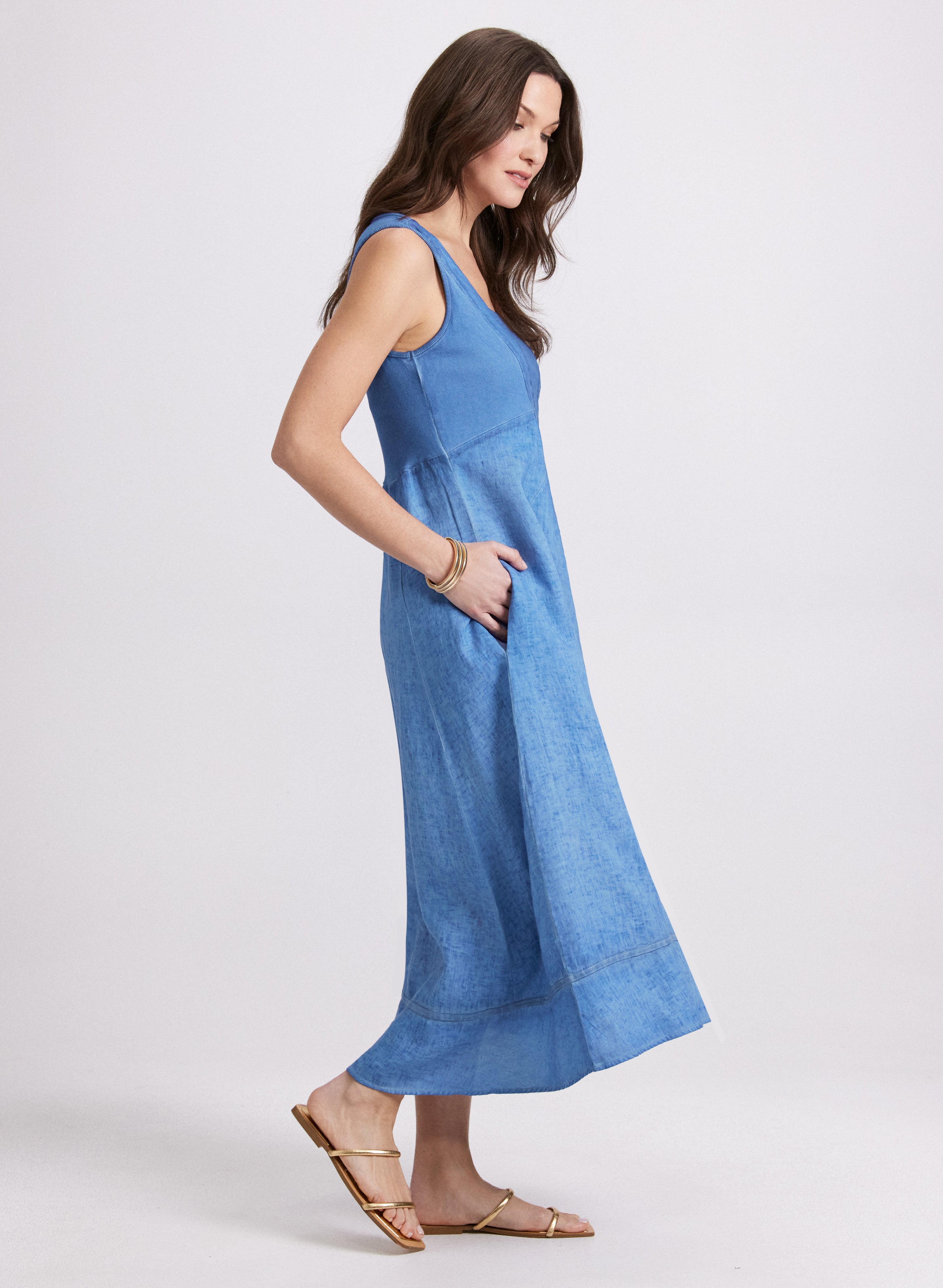 Linen A-Line Dress