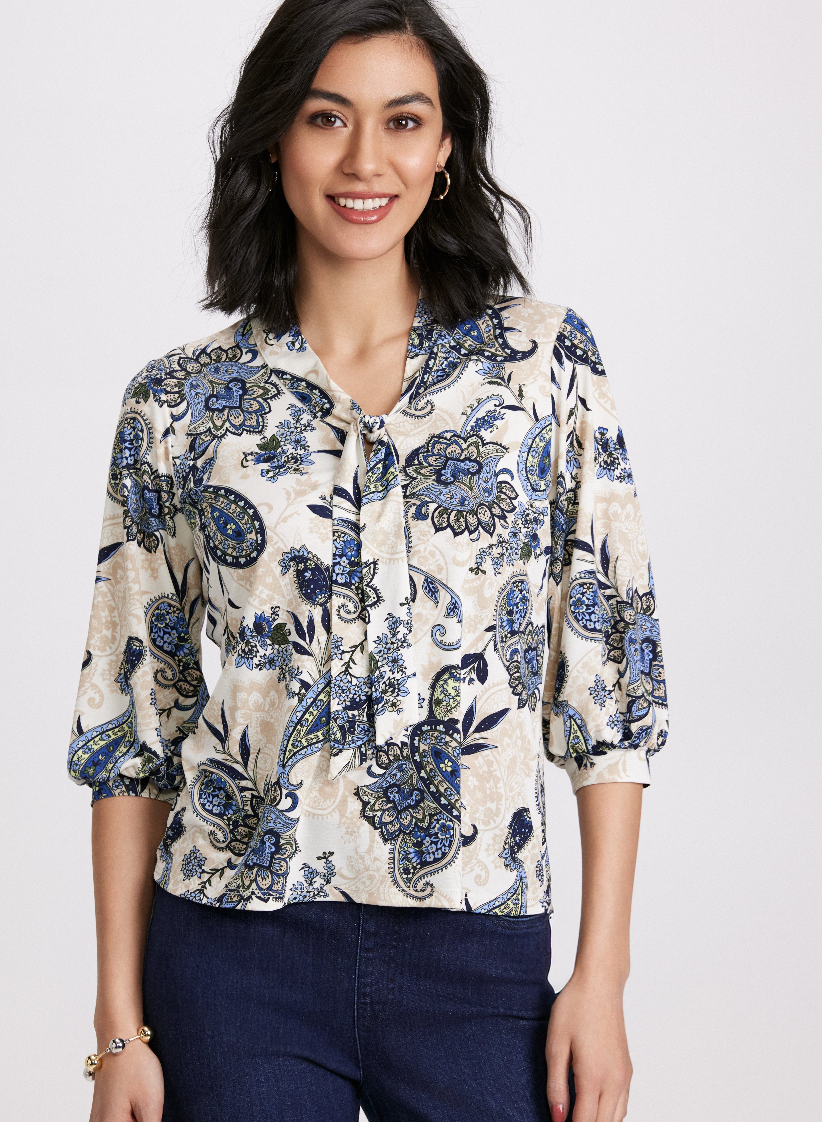 Paisley Print Top