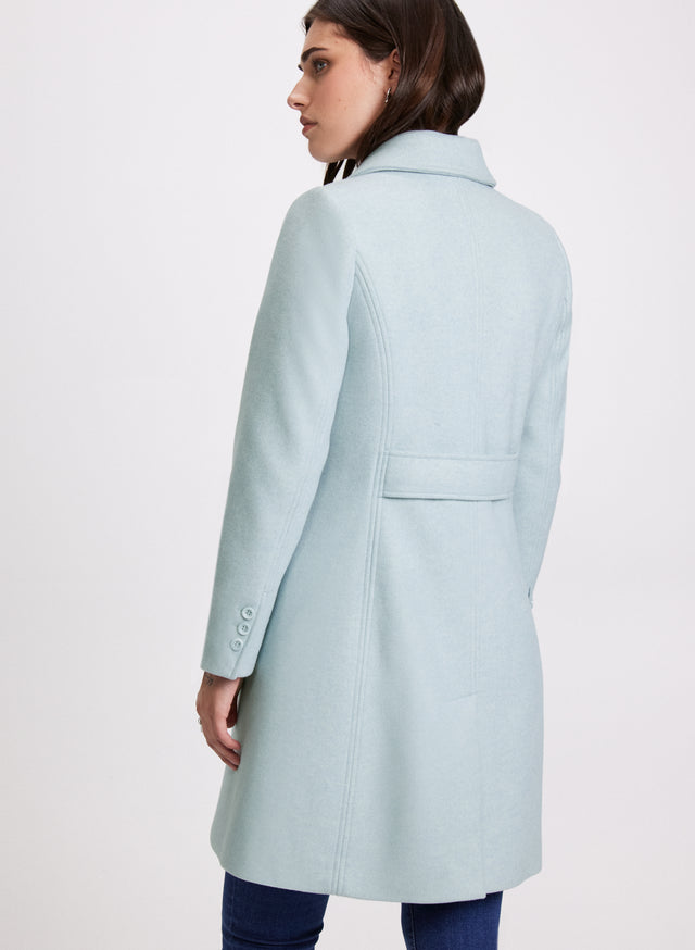 Stretch Wool-Blend Coat
