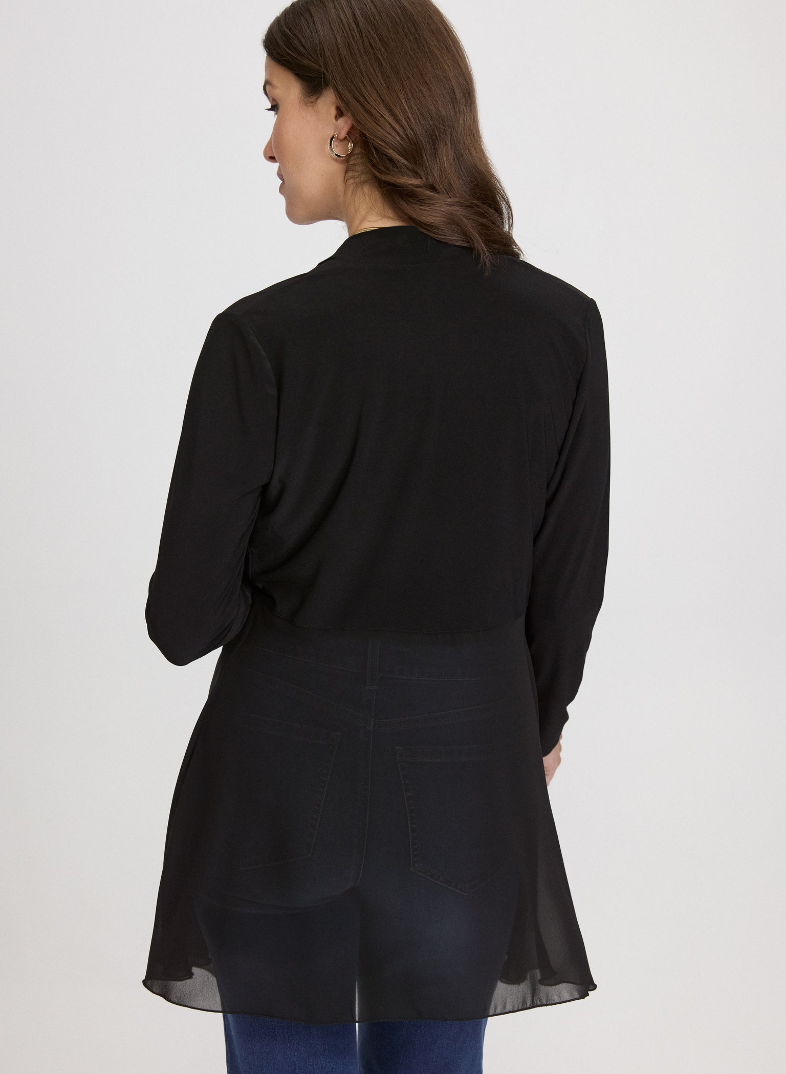 Sheer Open-Front Cover-Up