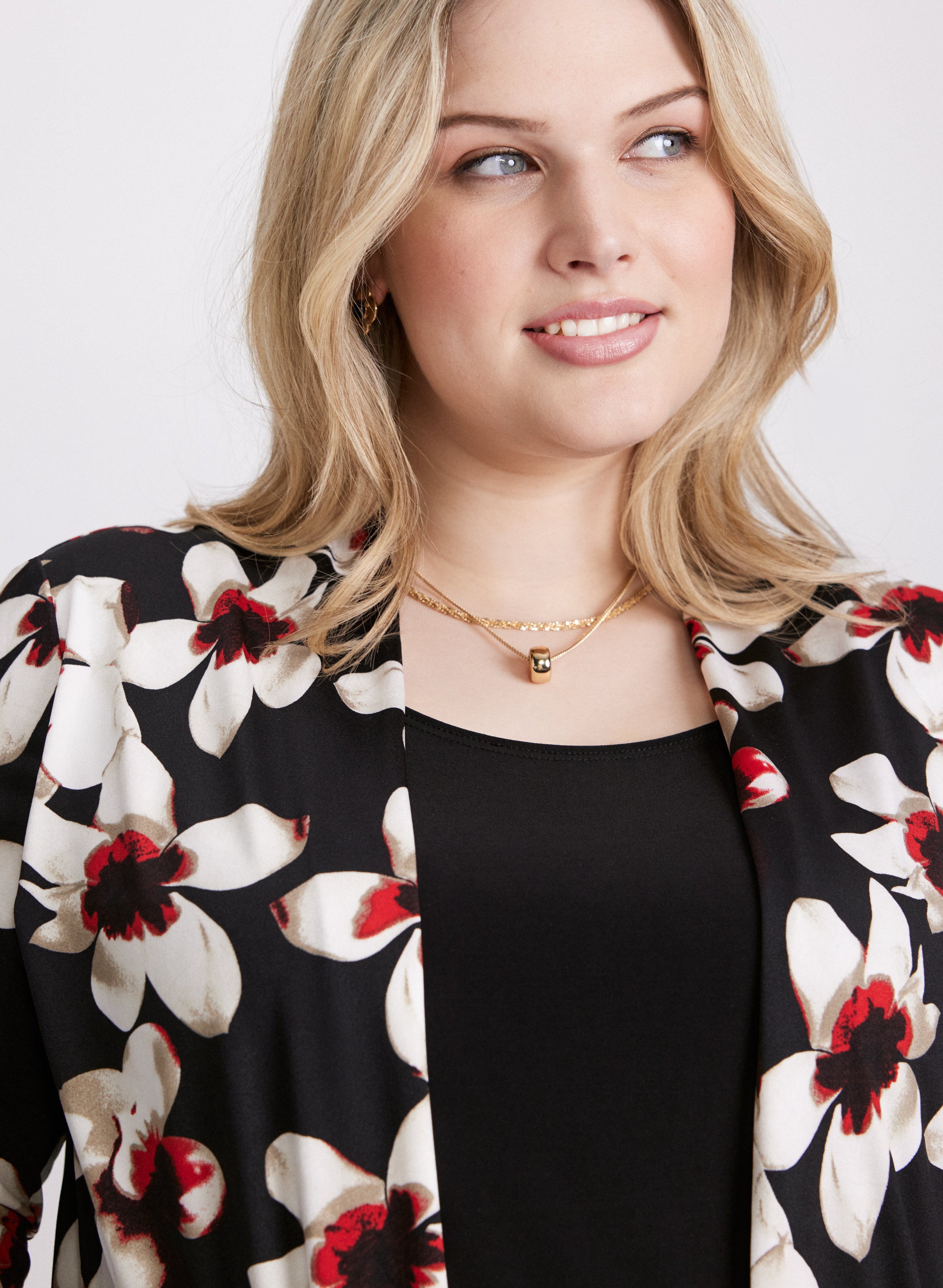 Floral Layered Illusion Top