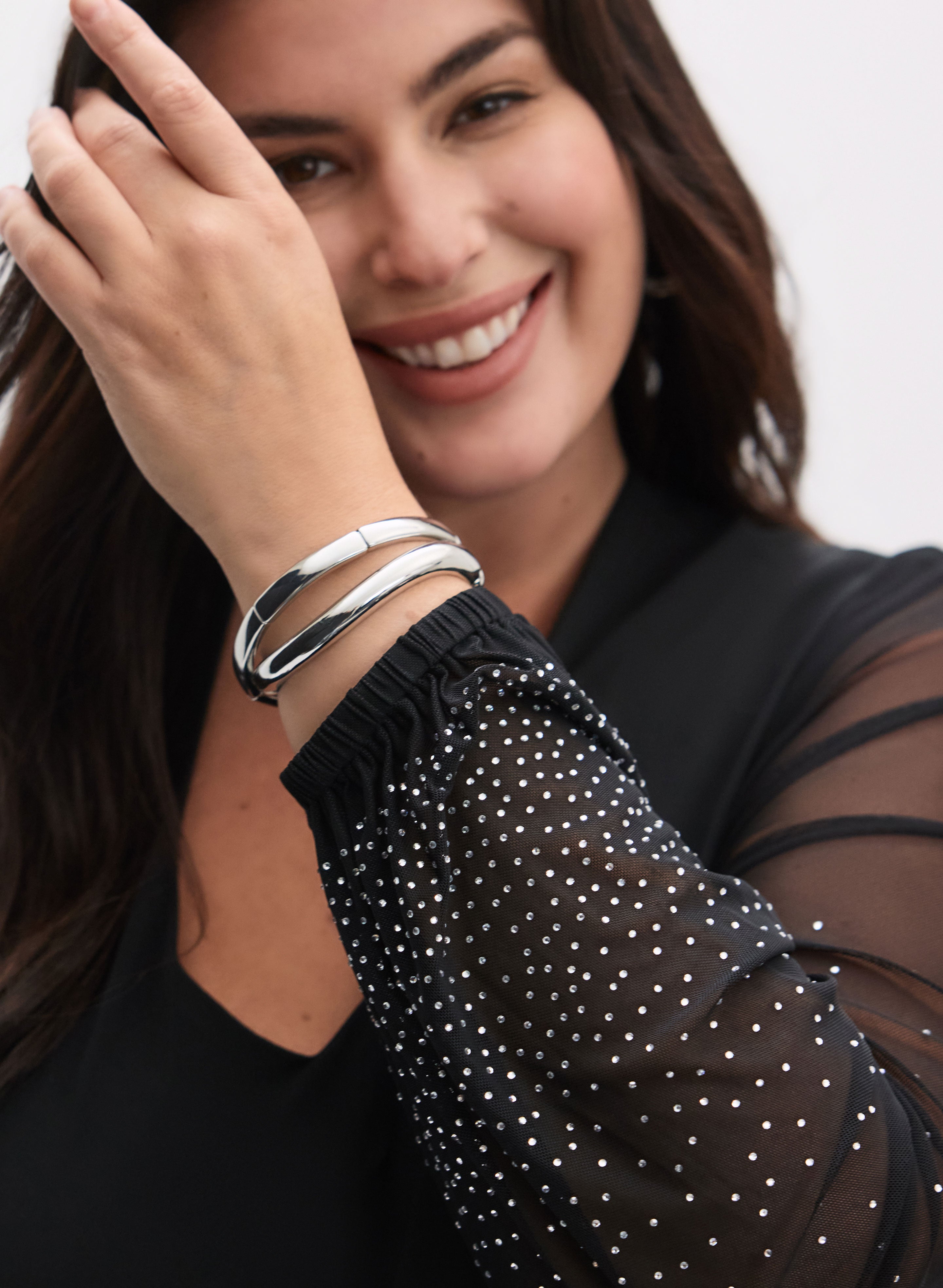 Long Sleeve Beaded Tunic