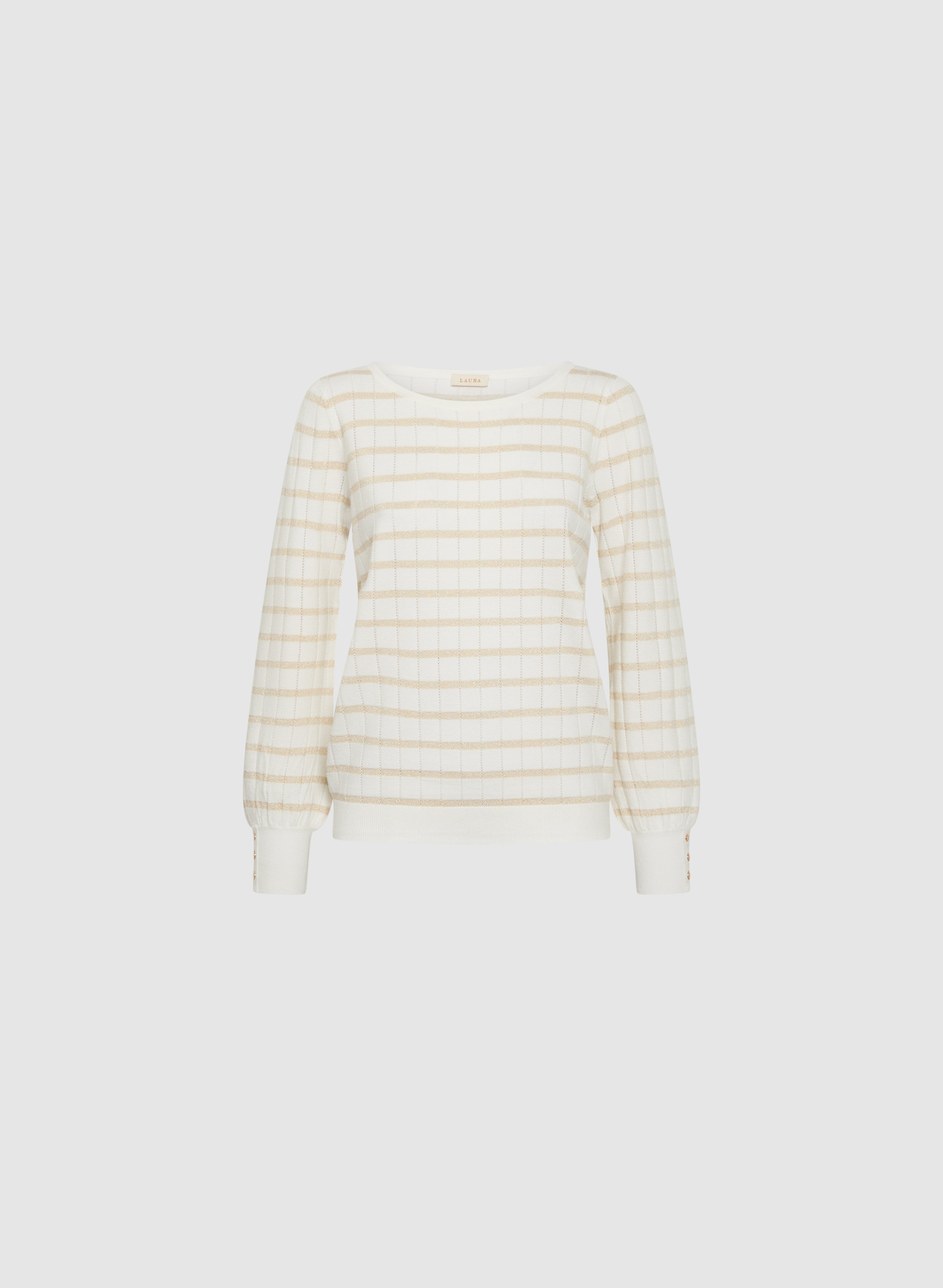 Lurex Stripe Sweater