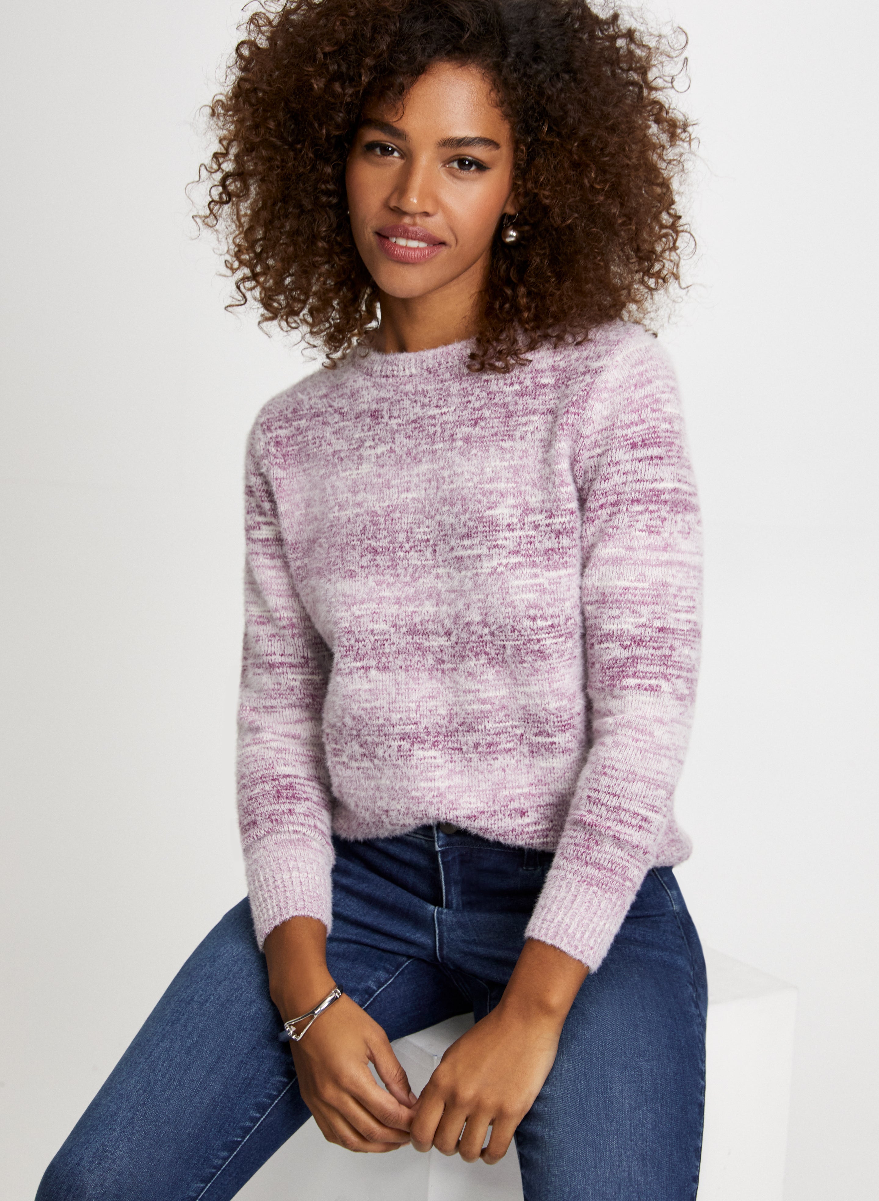 Stripe Gradient Motif Sweater